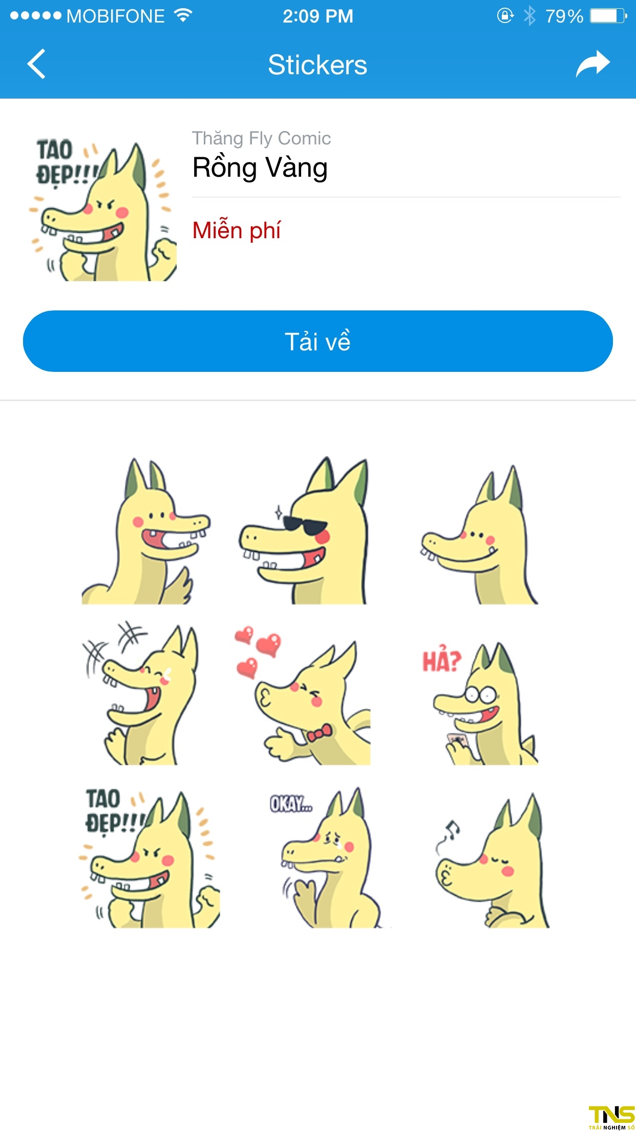 Zalo tung bộ sticker Rồng Vàng ăn theo Pikagon dành cho điện thoại