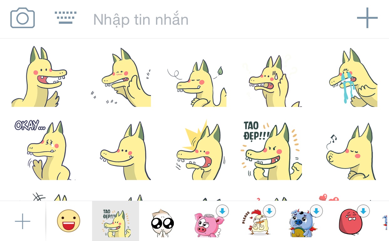 Zalo tung bộ sticker Rồng Vàng ăn theo Pikagon dành cho điện thoại