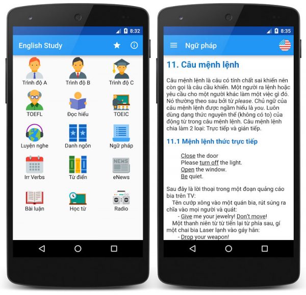 English Study Pro: Phần mềm học tiếng Anh trên điện thoại miễn phí