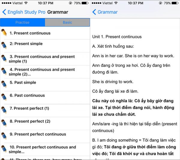 English Study Pro: Phần mềm học tiếng Anh trên điện thoại miễn phí