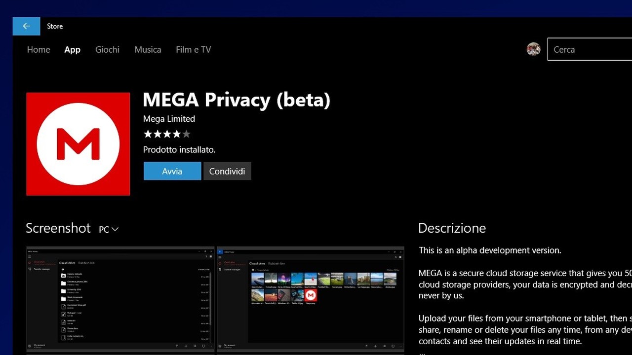 MEGA Privacy - quản lý và upload dữ liệu MEGA trên Windows 10