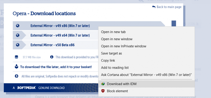 IDM đã chính thức hỗ trợ module cho Microsoft Edge
