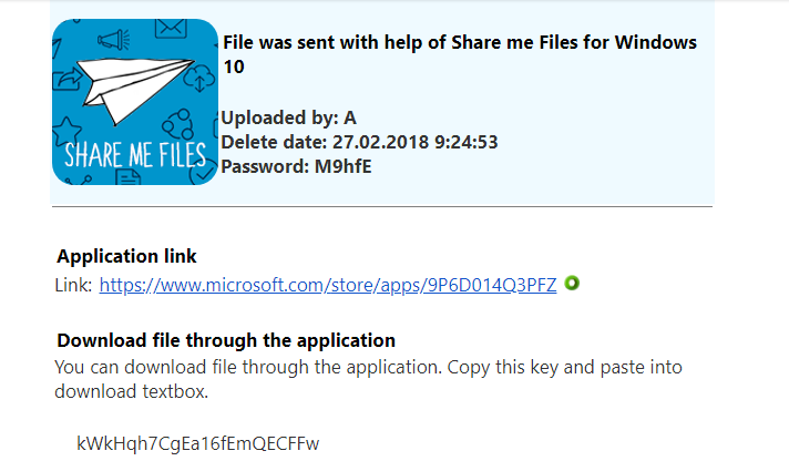 Share me Files: Ứng dụng cho bạn chia sẻ file tạm thời trên Windows 10