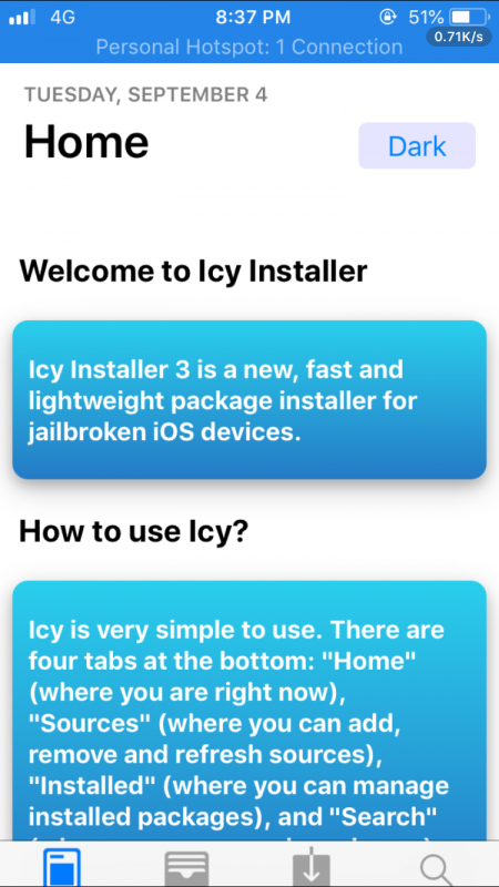 Icy Installer 3.2 đã hỗ trợ iOS 11 đã jailbreak