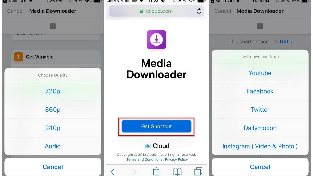 iOS 12: Cách tải video YouTube, Facebook về iPhone