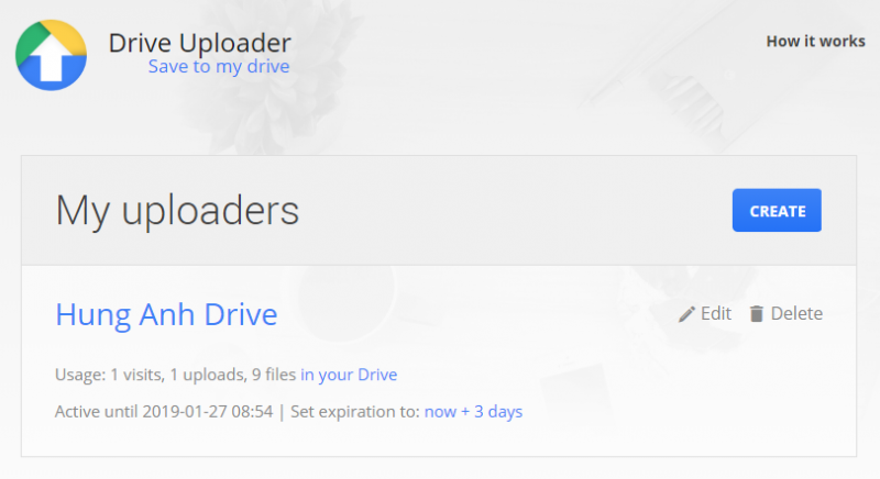Những điều cần biết về Drive Uploader