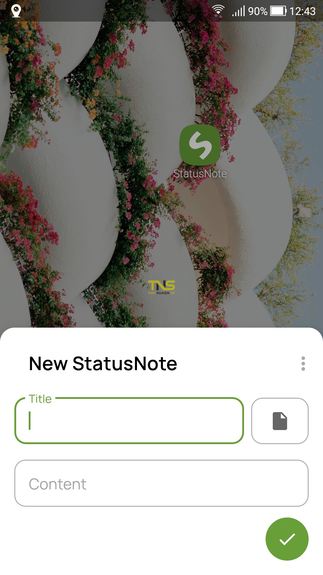 StatusNote 2: Ghi chú ngay từ màn hình thông báo Android