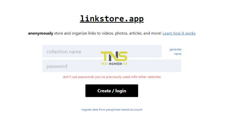 Dùng linkstore.app lưu trữ và chia sẻ nhiều link trong một nơi
