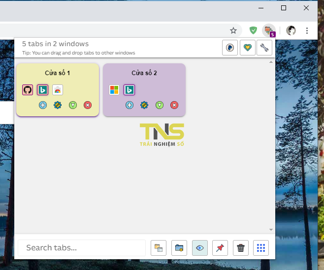 Quản lý tab Chrome và Firefox thật dễ với Tab Manager Plus