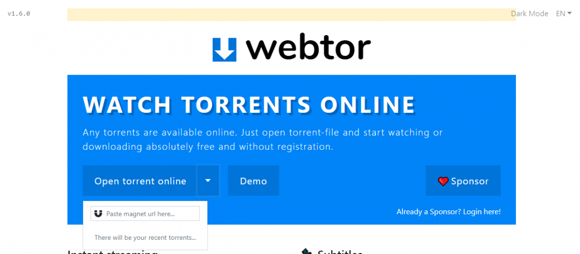 Webtor.io và những thông tin bổ sung không thể bỏ lỡ