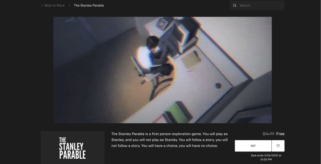 Đang miễn phí 2 game The Stanley Parable và Watch Dogs rất hay