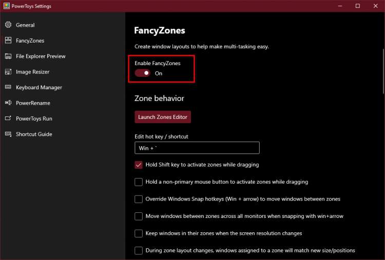 Tìm hiểu về FancyZones trên Windows 10