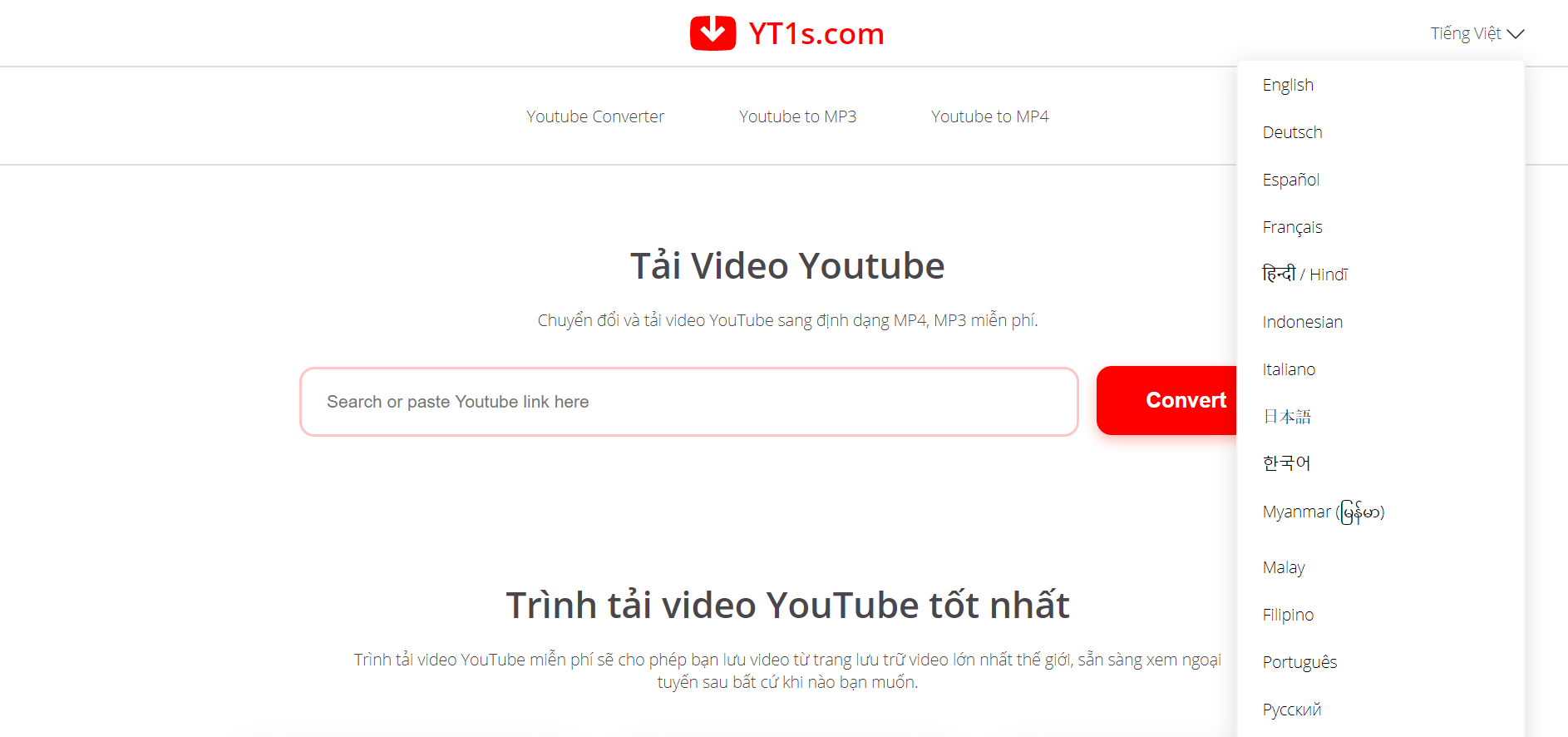 Điều cần lưu ý khi tải video YouTube với YT1s