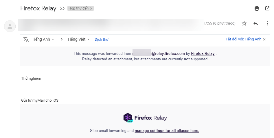 Cách dùng Firefox Relay tạo email ảo có khả năng chuyển tiếp thư