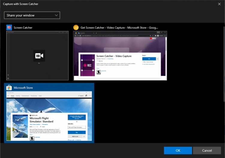 Screen Catcher: phần mềm quay màn hình máy tính nhẹ trên Windows 10