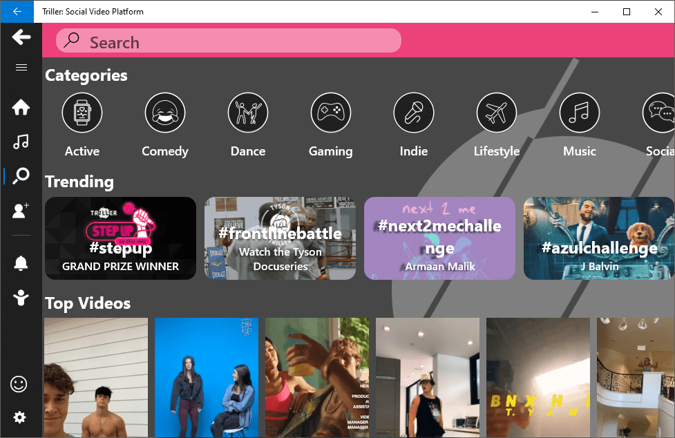 Xem video Triller trên Windows 10 bằng ứng dụng UWP