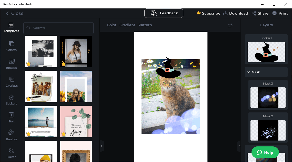 Cách dùng PicsArt Photo Studio trên Windows 10