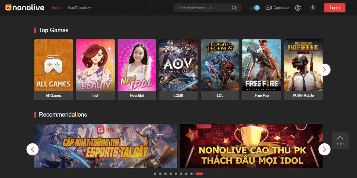 Nonolive: live stream game trên PC, điện thoại, OBS Studio