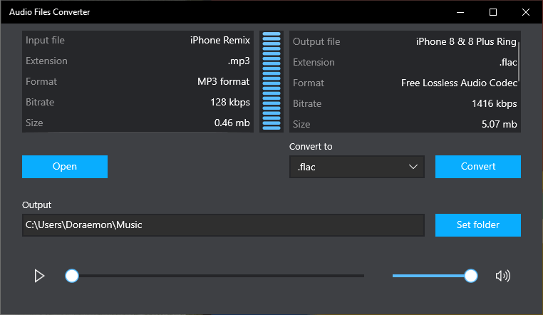 Chuyển đổi file âm thanh cực nhanh với Audio Files Converter
