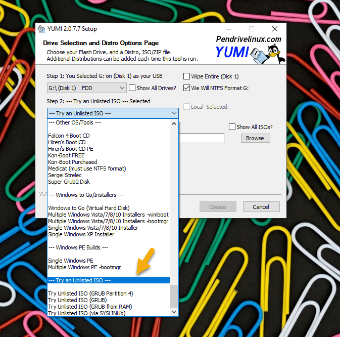 Lưu ý khi sử dụng phần mềm YUMI cho USB Multiboot