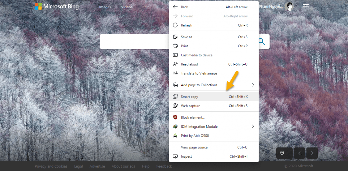 Smart Copy: lấy nội dung bị chặn copy trên Microsoft Edge