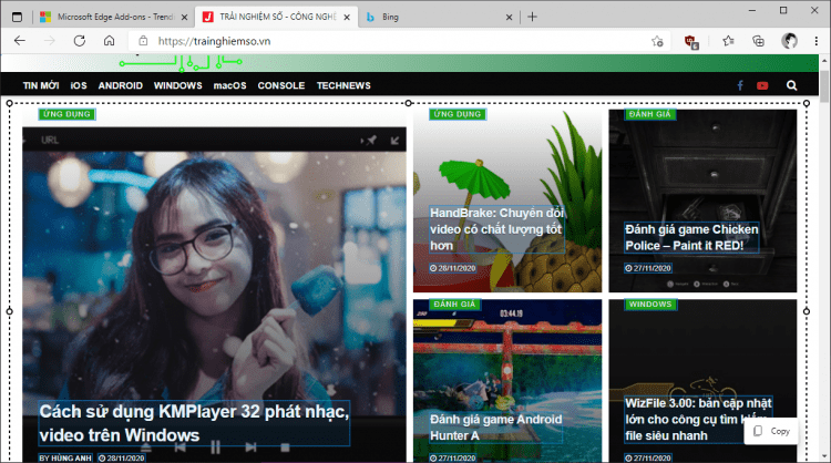 Smart Copy: lấy nội dung bị chặn copy trên Microsoft Edge