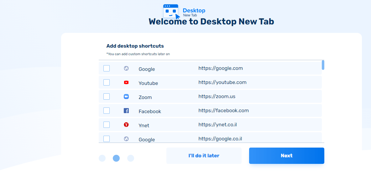Desktop New Tab: Biến trang New Tab của Chrome giống màn hình desktop