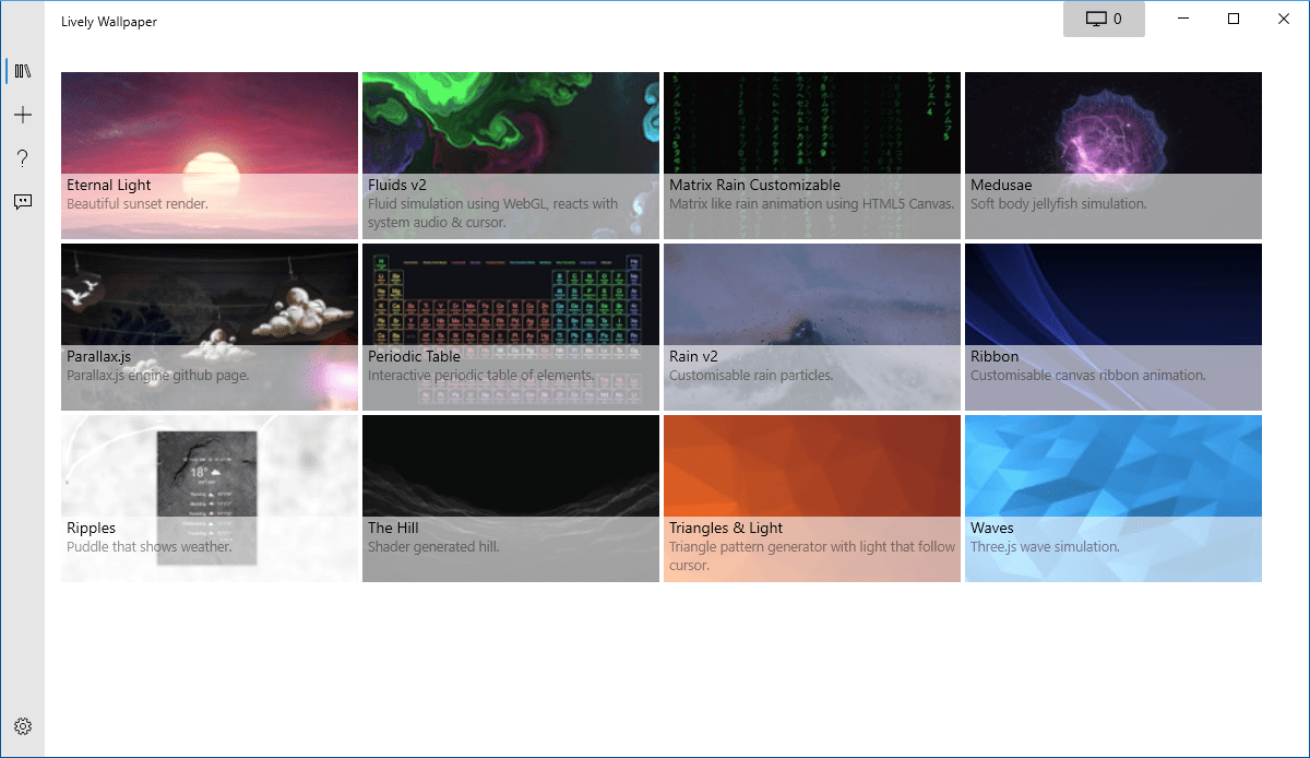Những điều cần biết thêm về Lively Wallpaper