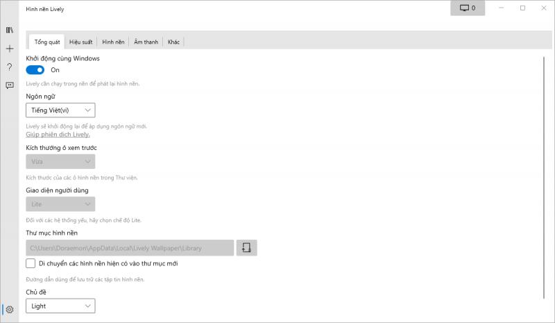 Những điều cần biết thêm về Lively Wallpaper