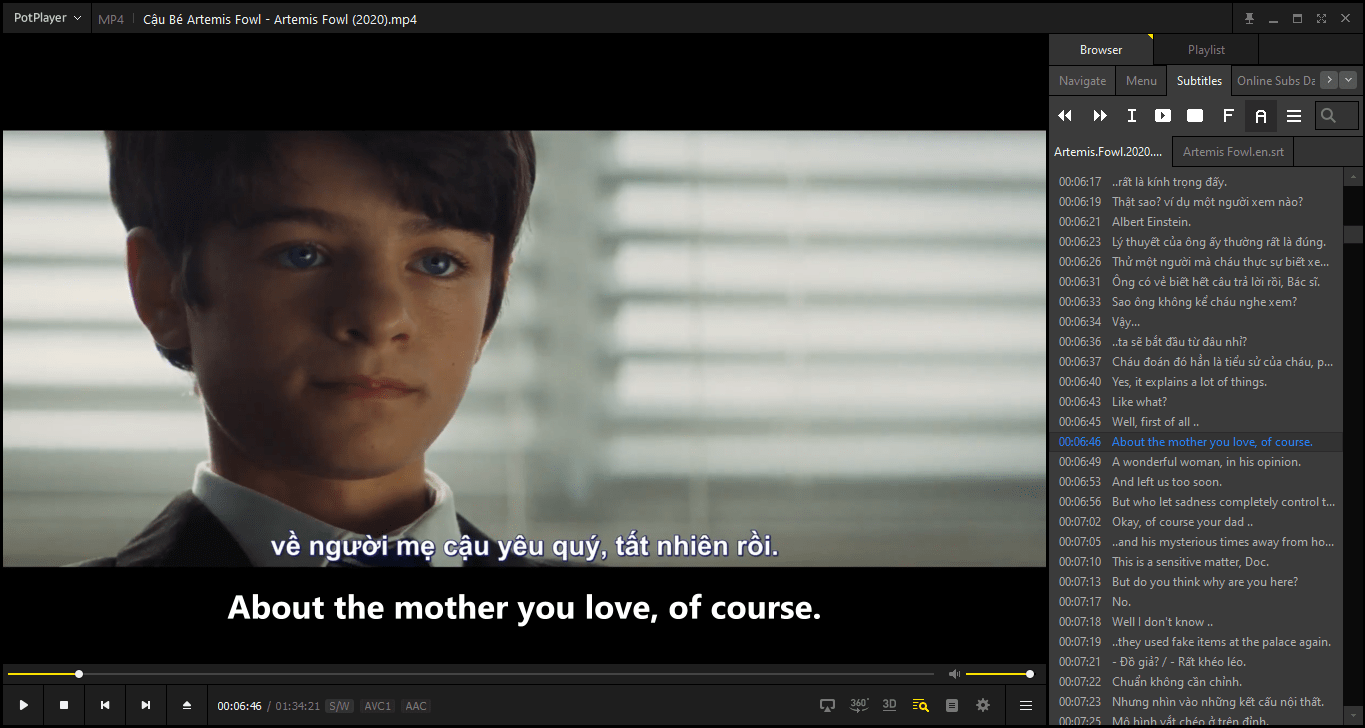 Khám Phá Tính Năng PotPlayer Bên Cạnh Phụ Đề