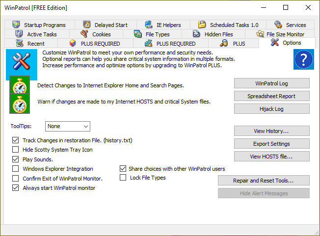 WinPatrol: Giám sát máy tính Windows