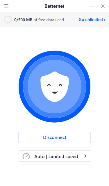 Kết nối mạng riêng ảo miễn phí trên Windows 10 với Betternet VPN UWP