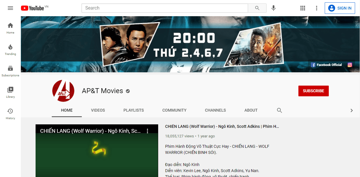Top kênh phim Tết 2023 trên YouTube