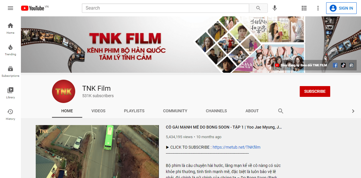 Top kênh phim Tết 2023 trên YouTube