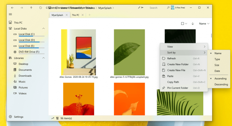 Shrestha Files Free: Quản lý file Windows 10 trong giao diện Fluent 2 cột