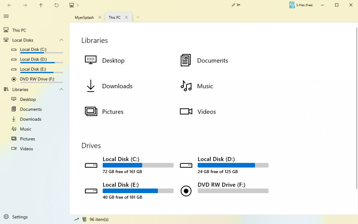Shrestha Files Free: Quản lý file Windows 10 trong giao diện Fluent 2 cột