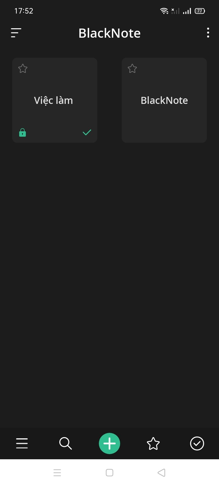BlackNote: Ghi chú trên Android hỗ trợ nhiều tính năng