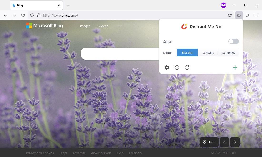 Distract Me Not: Chặn, mở chặn trang web tự động trên trình duyệt