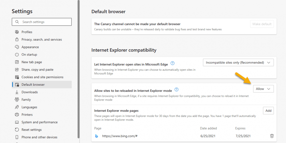 Mẹo mở trang web tương thích với Internet Explorer tự động