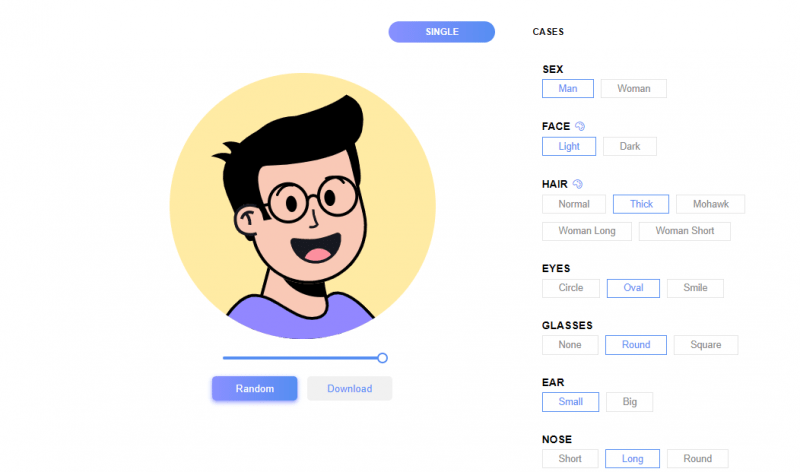 Tạo avatar dễ thương, miễn phí với Nice Avatar