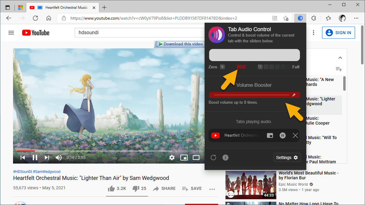 Tab Audio Control: Quản lý nội dung media đang phát, tăng cường âm ...