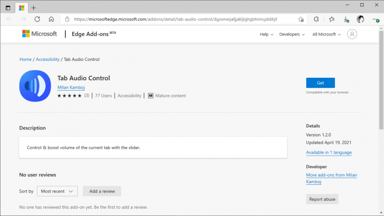 Tab Audio Control: Quản lý nội dung media đang phát, tăng cường âm ...