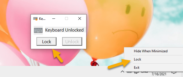 Khóa nhanh bán phím Windows với KeyboardLocker