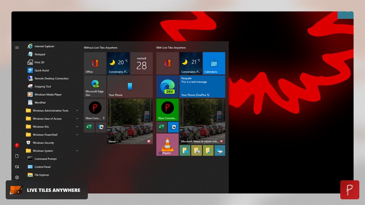 Live Tiles Anywhere: Mang Live Tile ứng dụng trở lại Windows 11