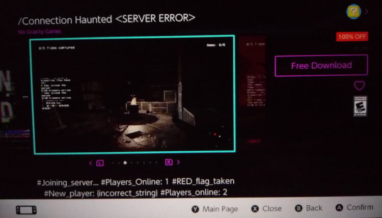 Đang miễn phí game FPS Connection Haunted cho Nintendo Switch chỉ 24 ...