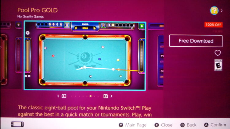 Đang miễn phí game Pool Pro Gold cho Nintendo Switch chỉ 24 tiếng nếu...