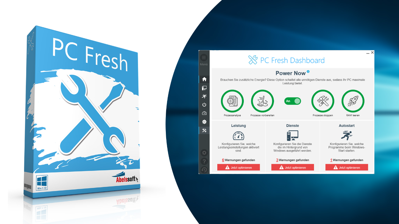 Cách sử dụng miễn phí Abelssoft PC Fresh