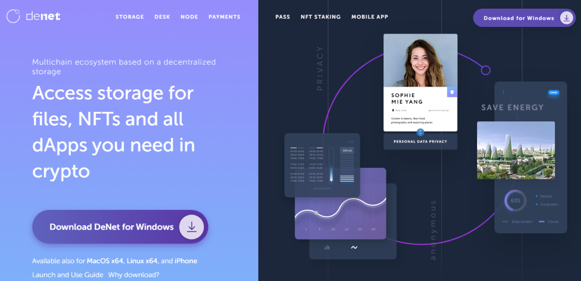 DeNet Storage: Lưu trữ tệp miễn phí và an toàn theo công nghệ Web 3.0