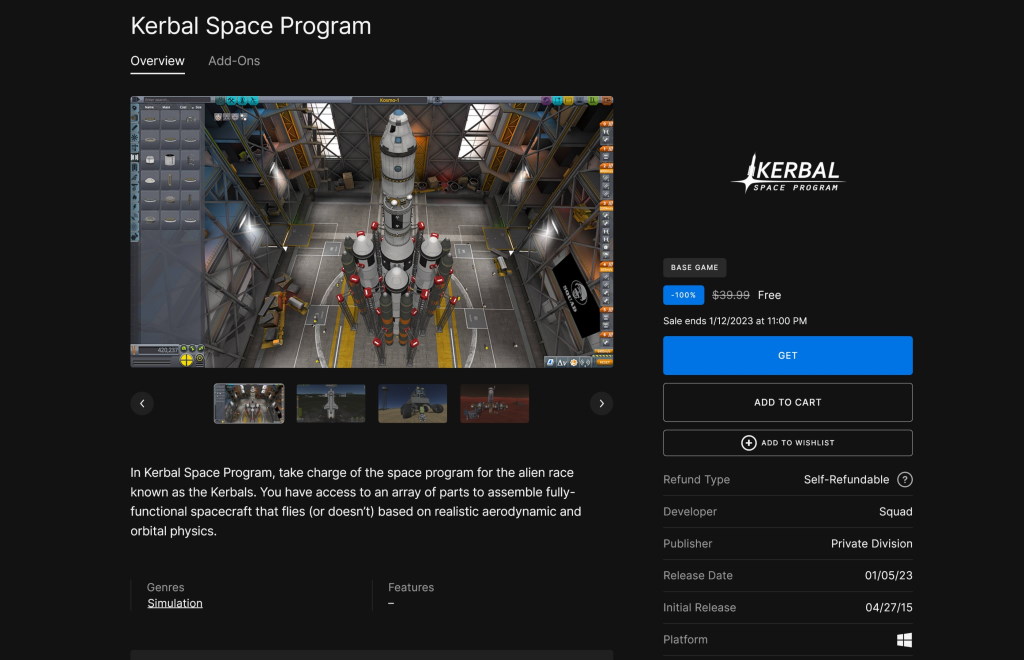 Đang miễn phí 2 game Kerbal Space Program và Shadow Tactics - Aiko's Choice cho PC