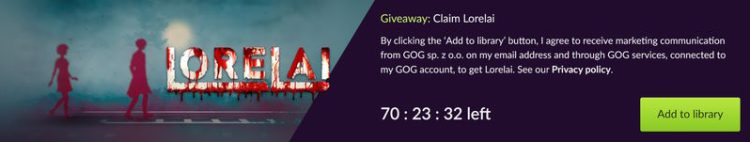 Đang miễn phí game Lorelai cho PC